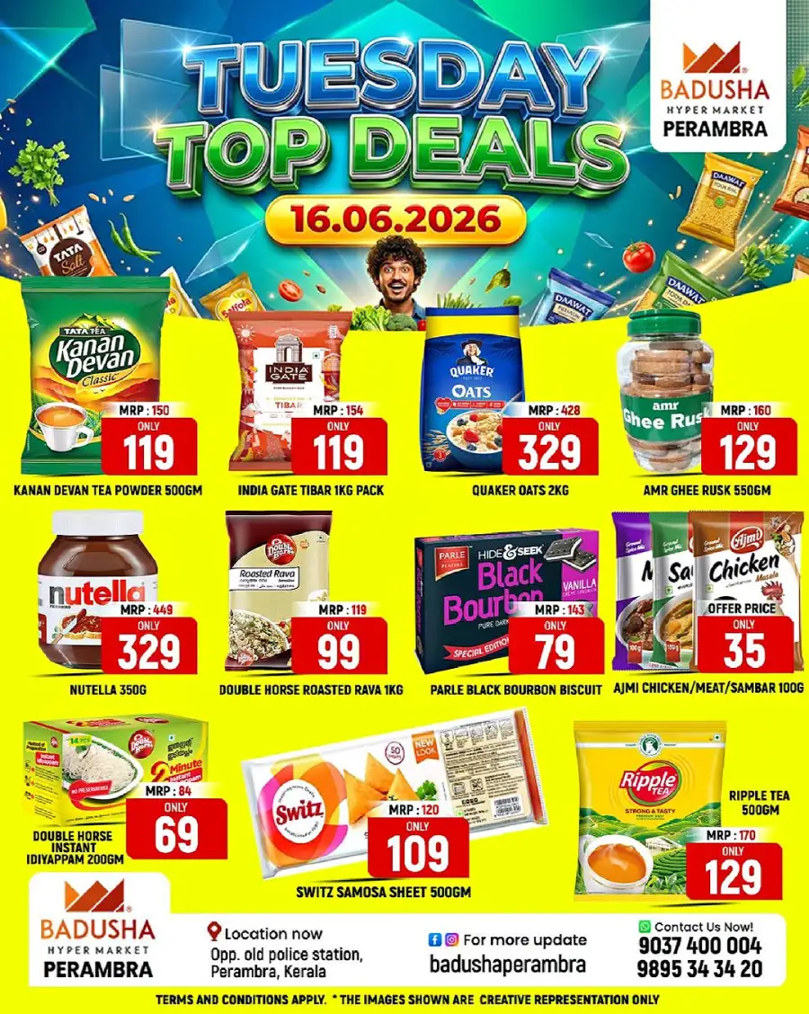 Tuesday top deals | Badusha Hypermarket Calicut
